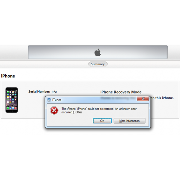 ITunes Error Code Explanations